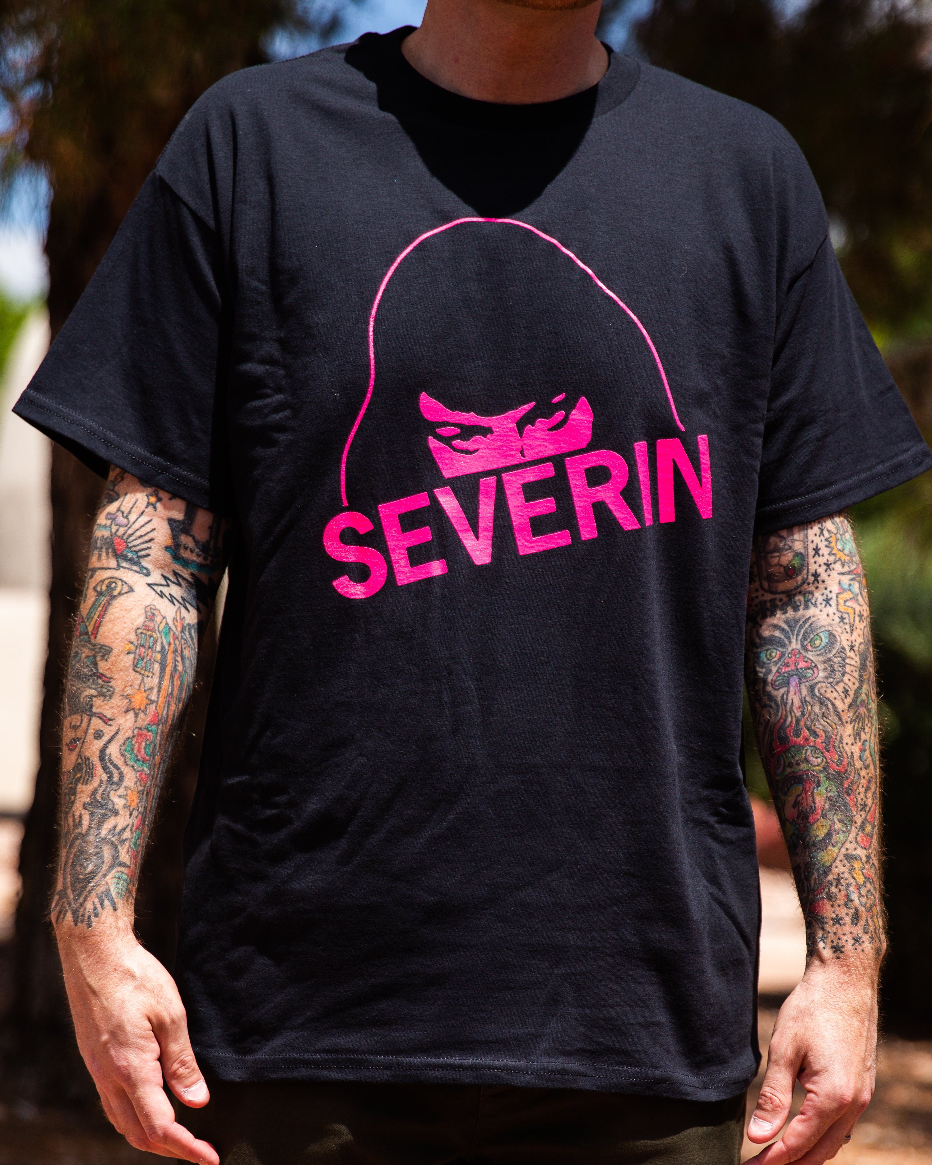 Severin Logo [Pink Variant T-Shirt] – Severin Films