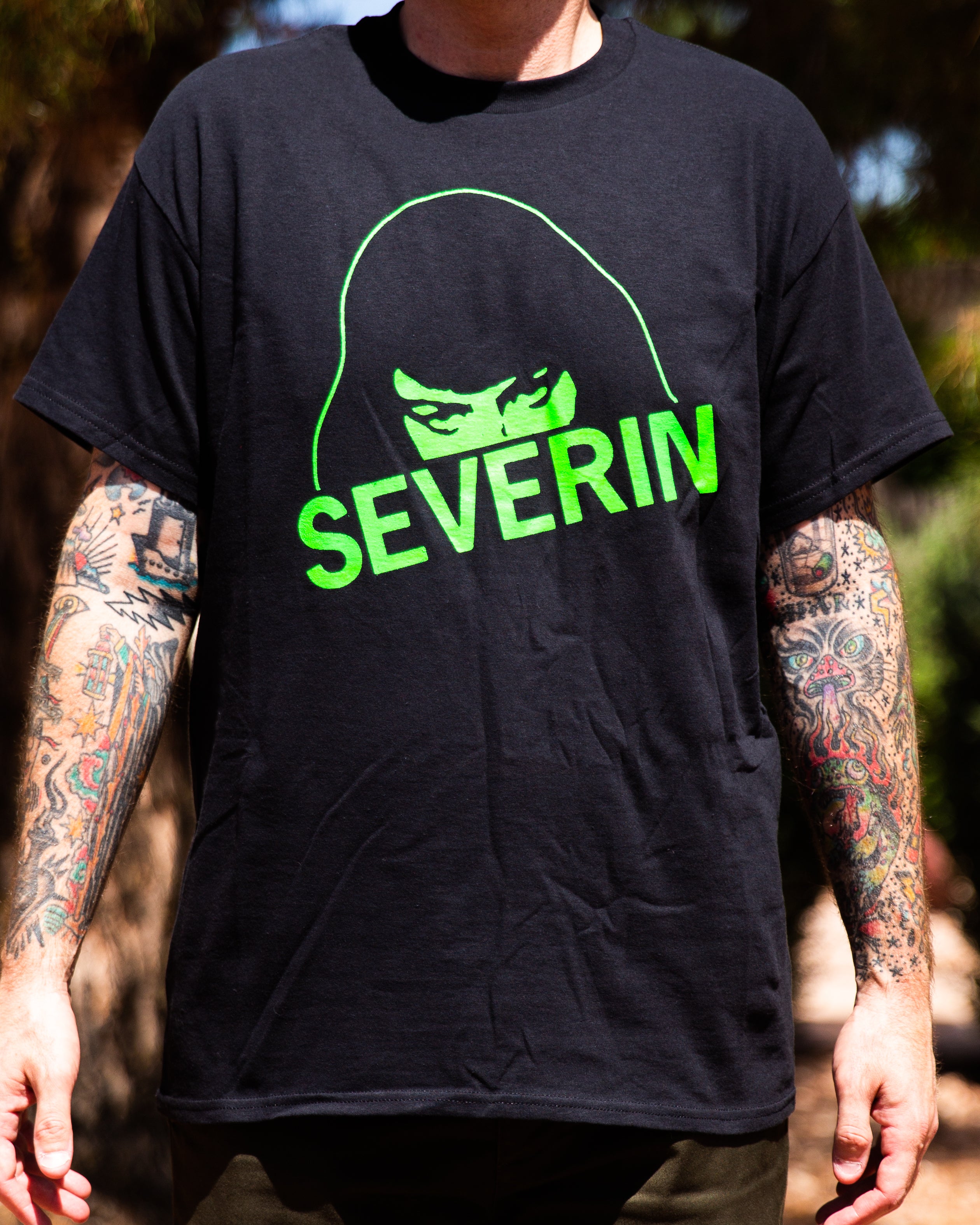 Severin Logo [Neon Green Variant T-Shirt] – Severin Films