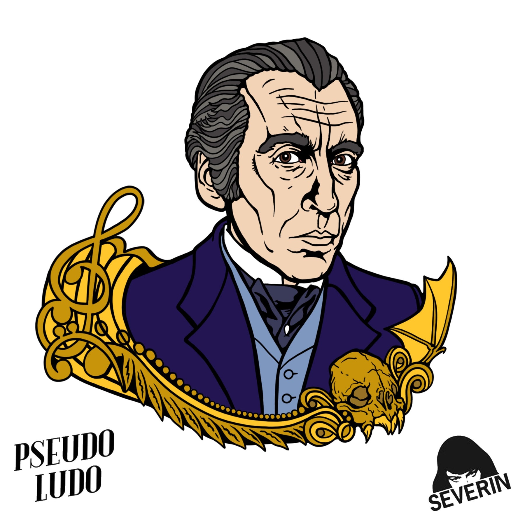 Severin Films Hall of Fame Enamel Pin #20: Christopher Lee