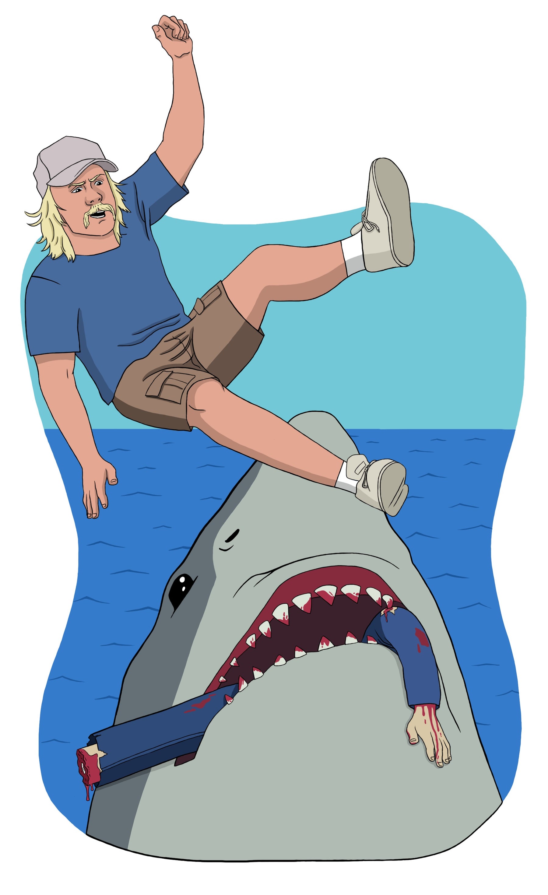 Cruel Jaws Leg Drop Sticker – Severin Films